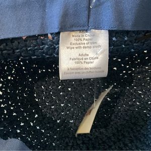 Turtle Fur | Accessories | Straw Wicker Blue Baseball Cap Hat With ...